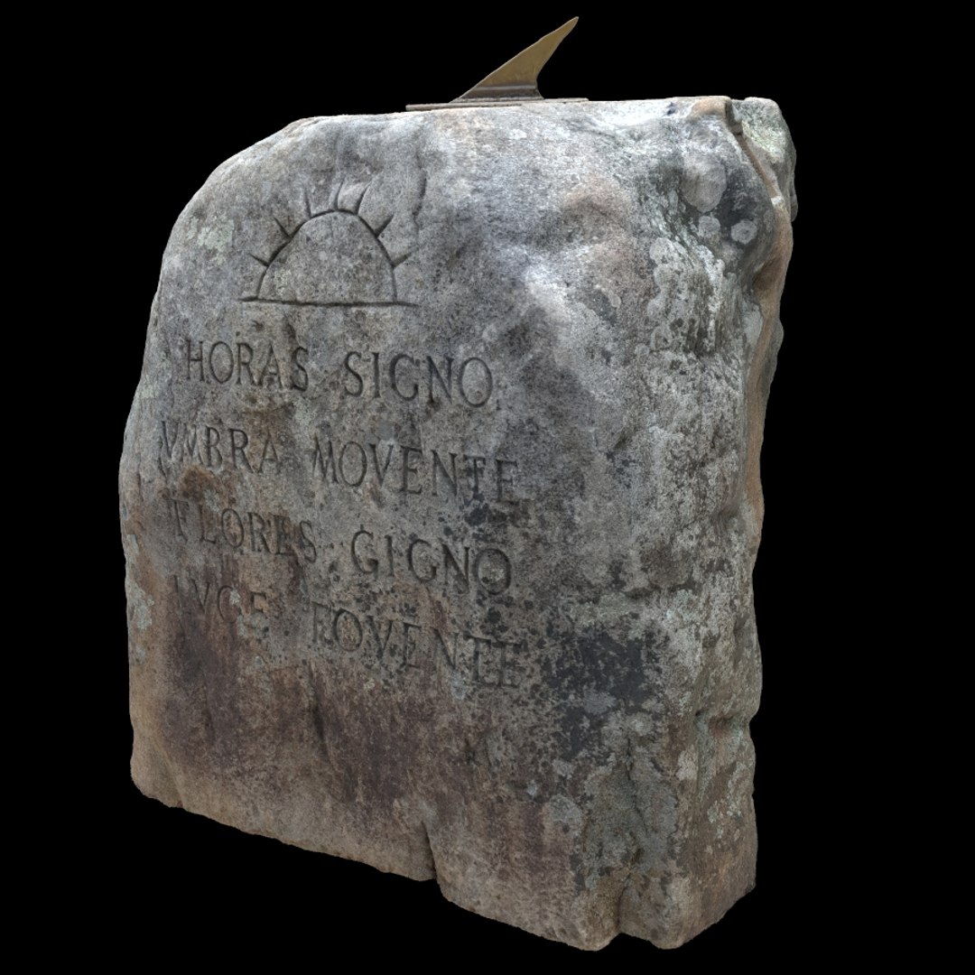 3d Sundial Rock Model