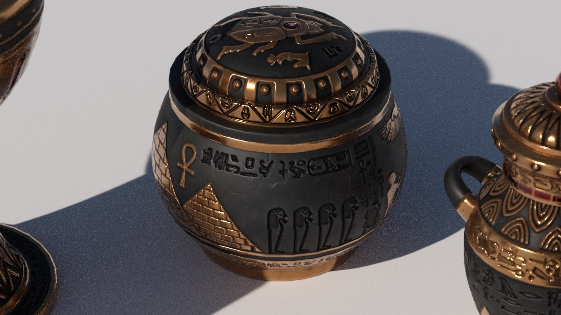 3D OB 02 Egyptian Necromancer Kit - Containers 01 - TurboSquid 2165490