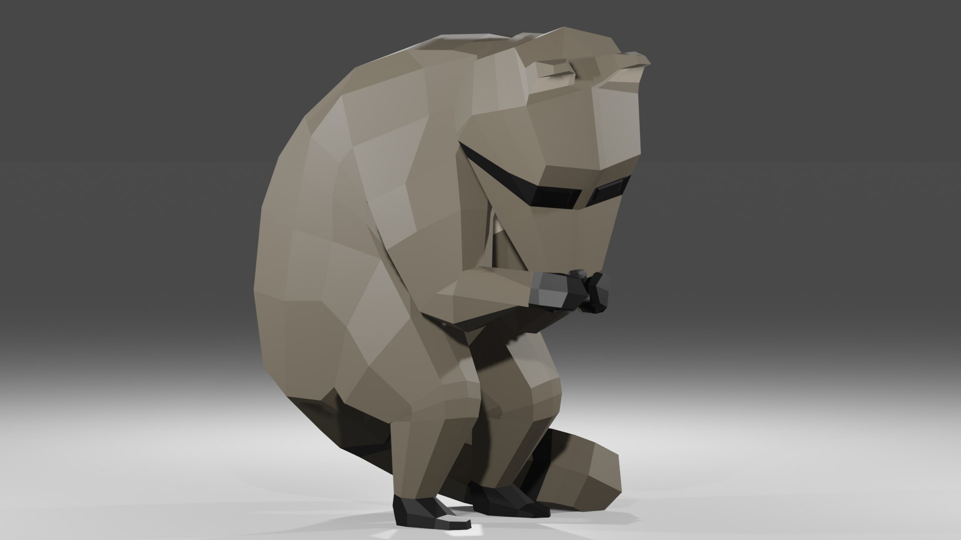 Raccoon Rigged Low Poly Model - TurboSquid 1836312