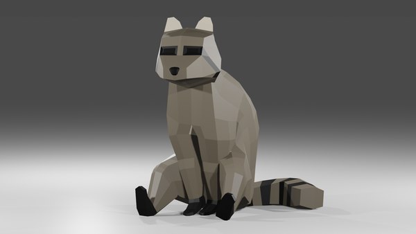 Raccoon Rigged Low Poly model - TurboSquid 1836312