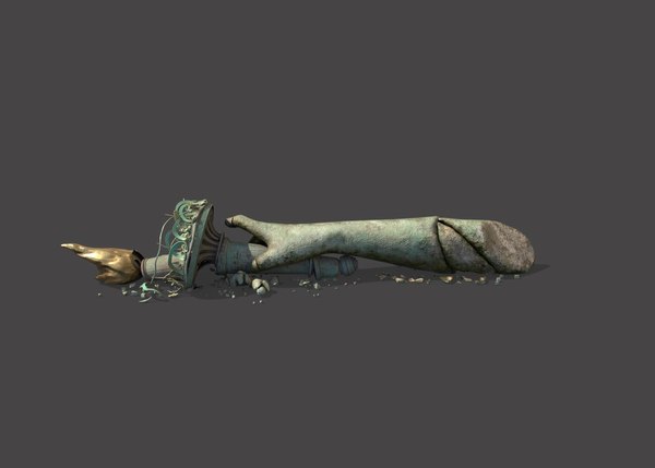 Broken statue liberty hand 3D model - TurboSquid 1707394