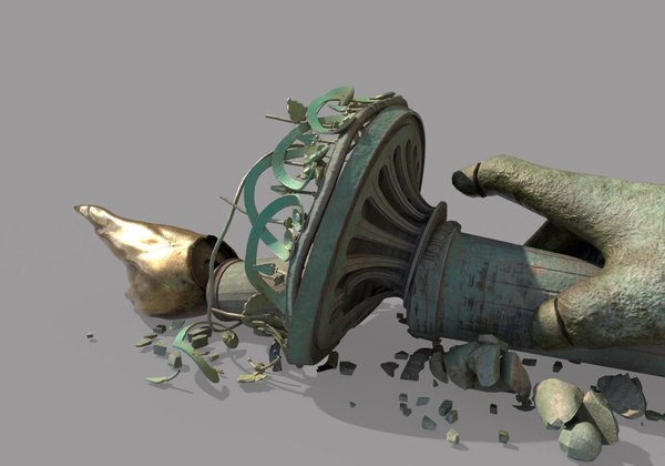 Broken statue liberty hand 3D model - TurboSquid 1707394