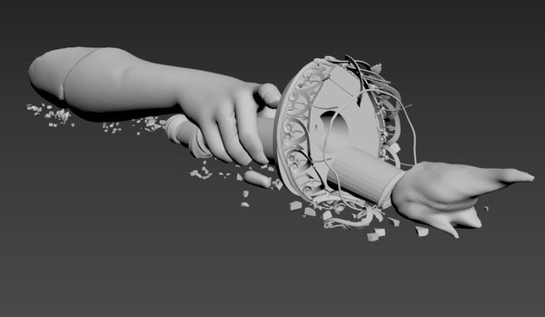 Broken statue liberty hand 3D model - TurboSquid 1707394