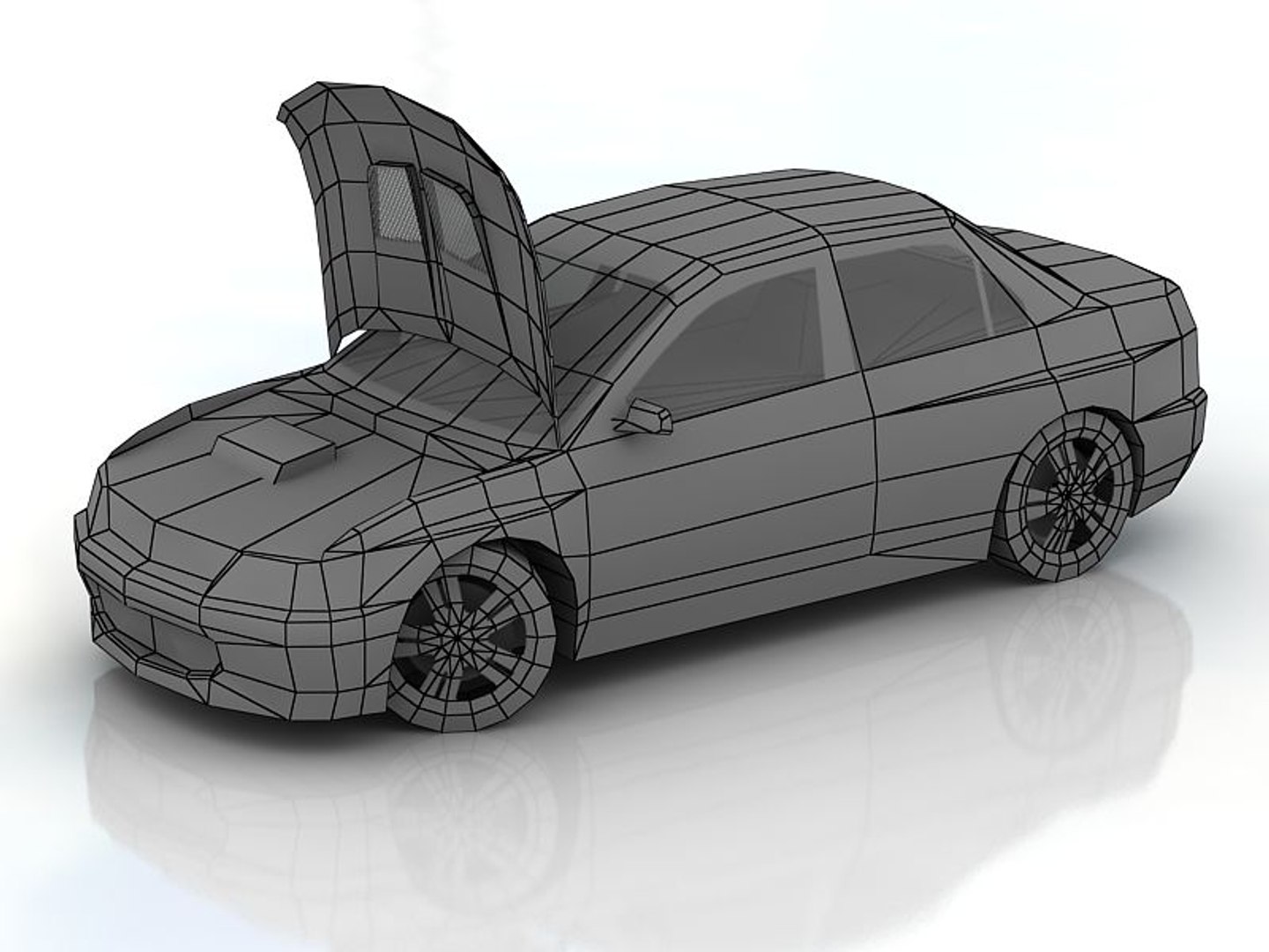 Subaru Tuning Japan Car Rendering Max