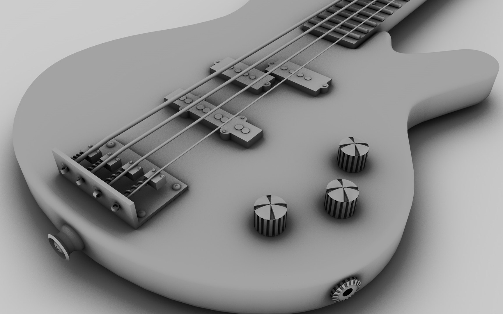 Bass Guitar 3d Model