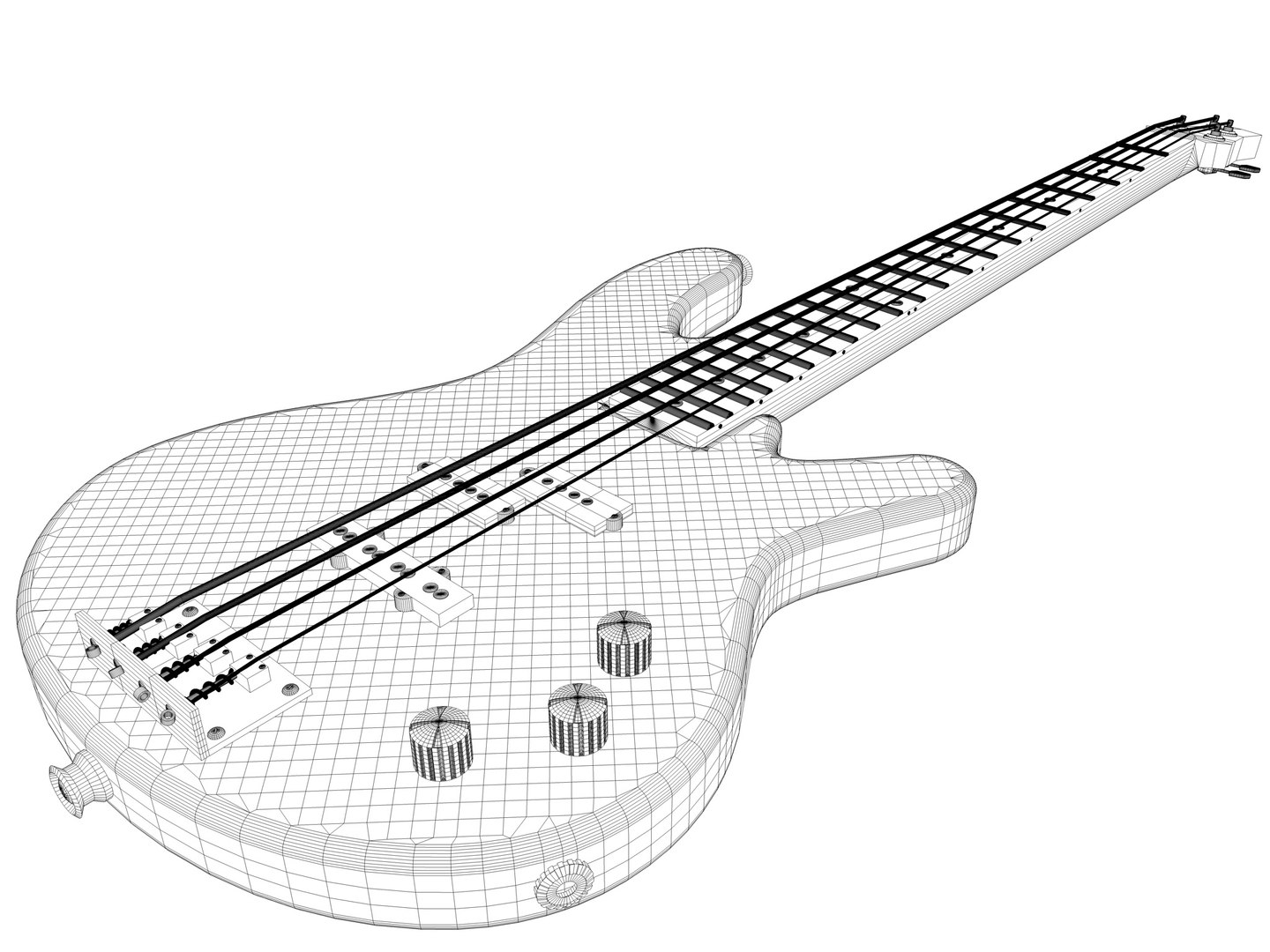 Bass Guitar 3d Model