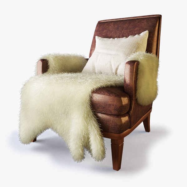max designer lounge fur chair
