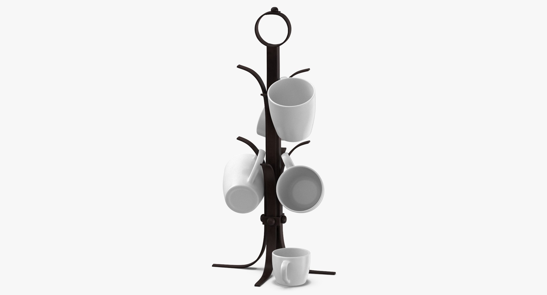 3D Kitchen Mug Tree Model - TurboSquid 1295328