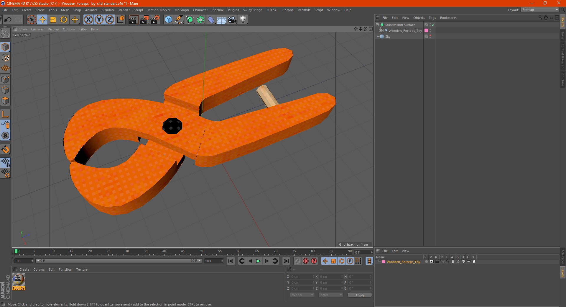 Wooden Forceps Toy Model - TurboSquid 1718397