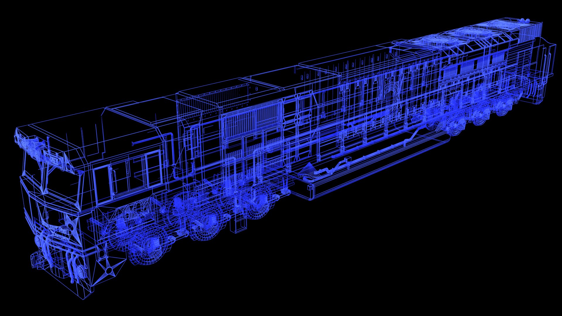 Bowen Rail Gt46cu-ace Gen 3 - Diesel Electric Locomotive 3D Model ...