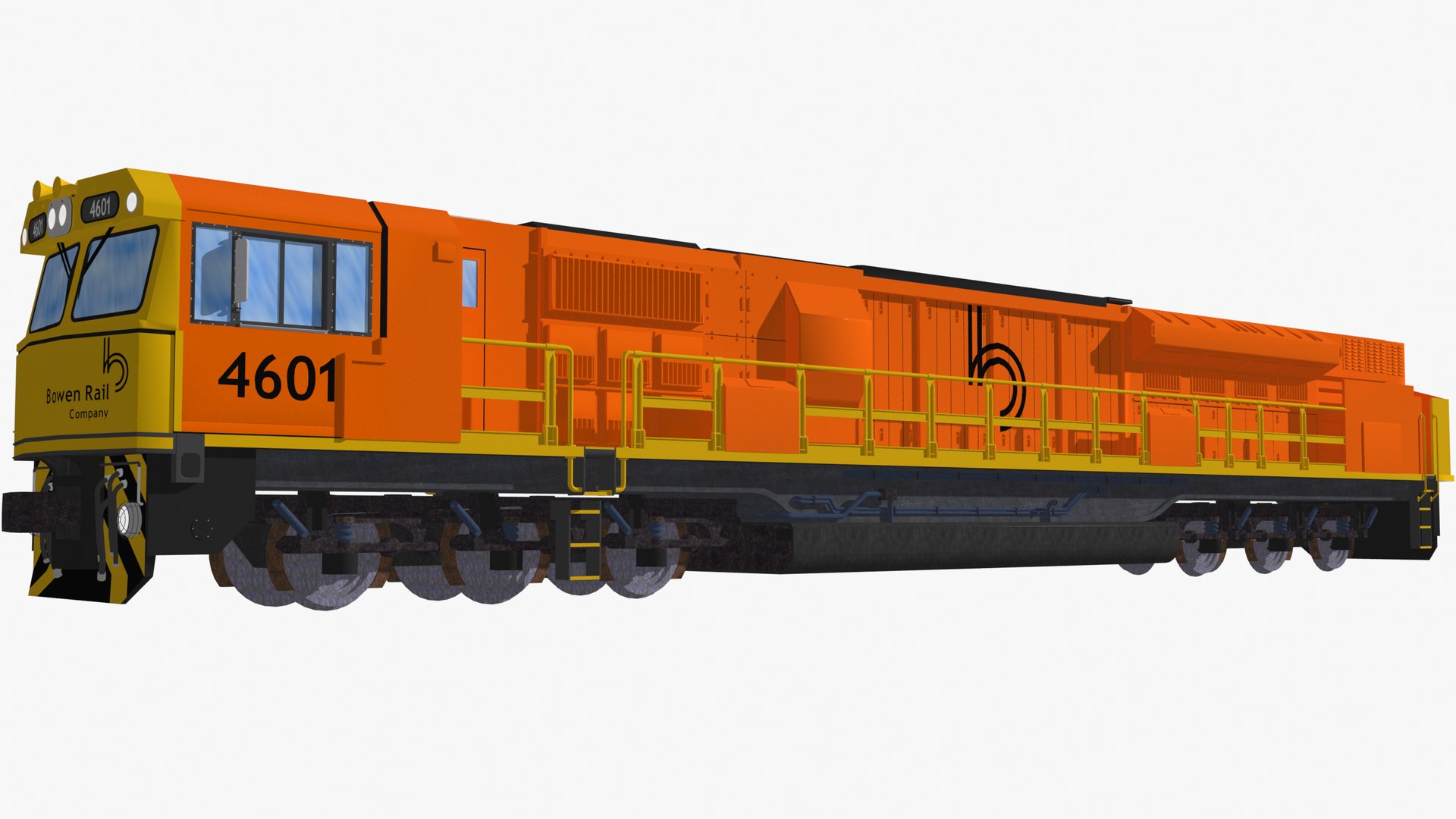 Bowen Rail Gt46cu-ace Gen 3 - Diesel Electric Locomotive 3D Model ...