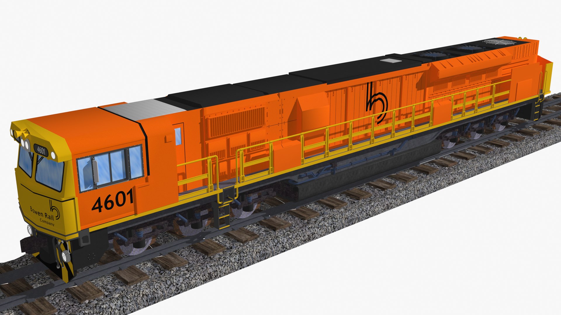 Bowen Rail Gt46cu-ace Gen 3 - Diesel Electric Locomotive 3D Model ...