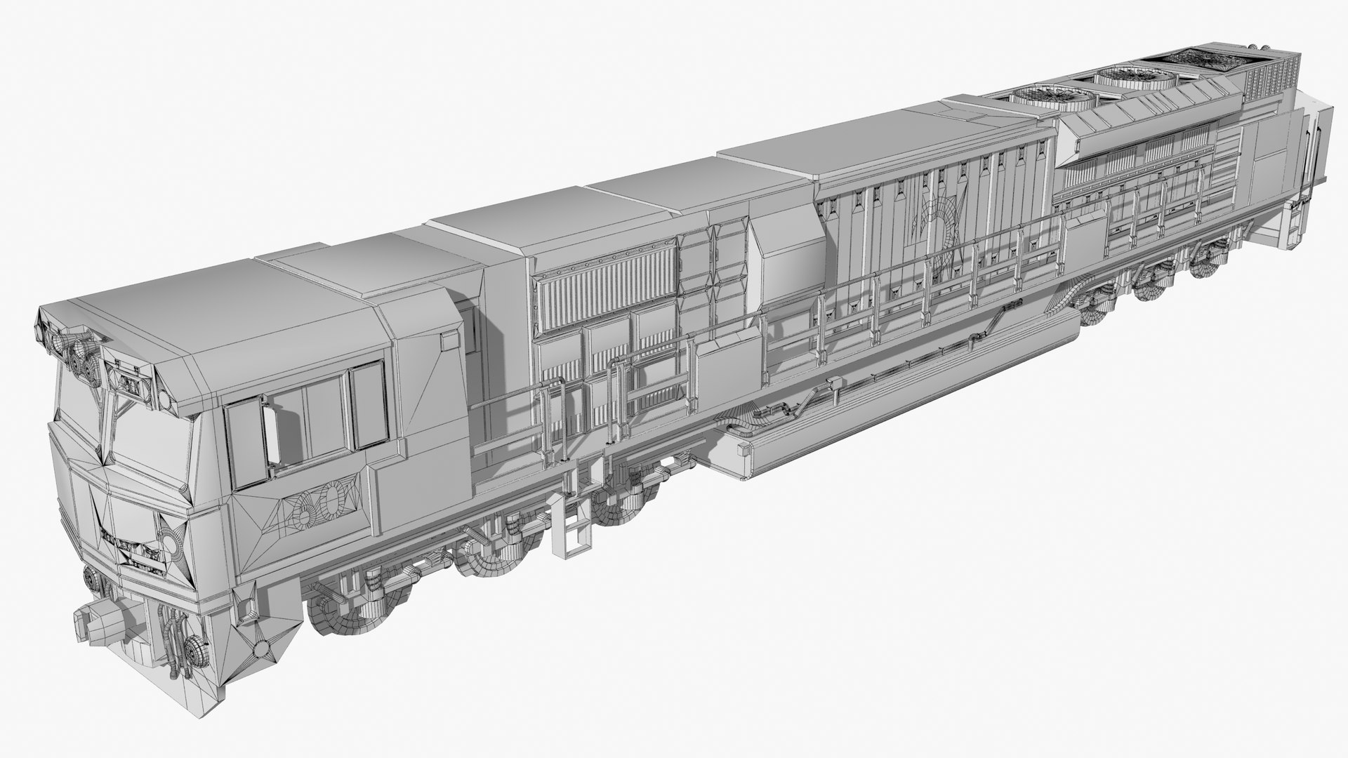 Bowen Rail Gt46cu-ace Gen 3 - Diesel Electric Locomotive 3D Model ...