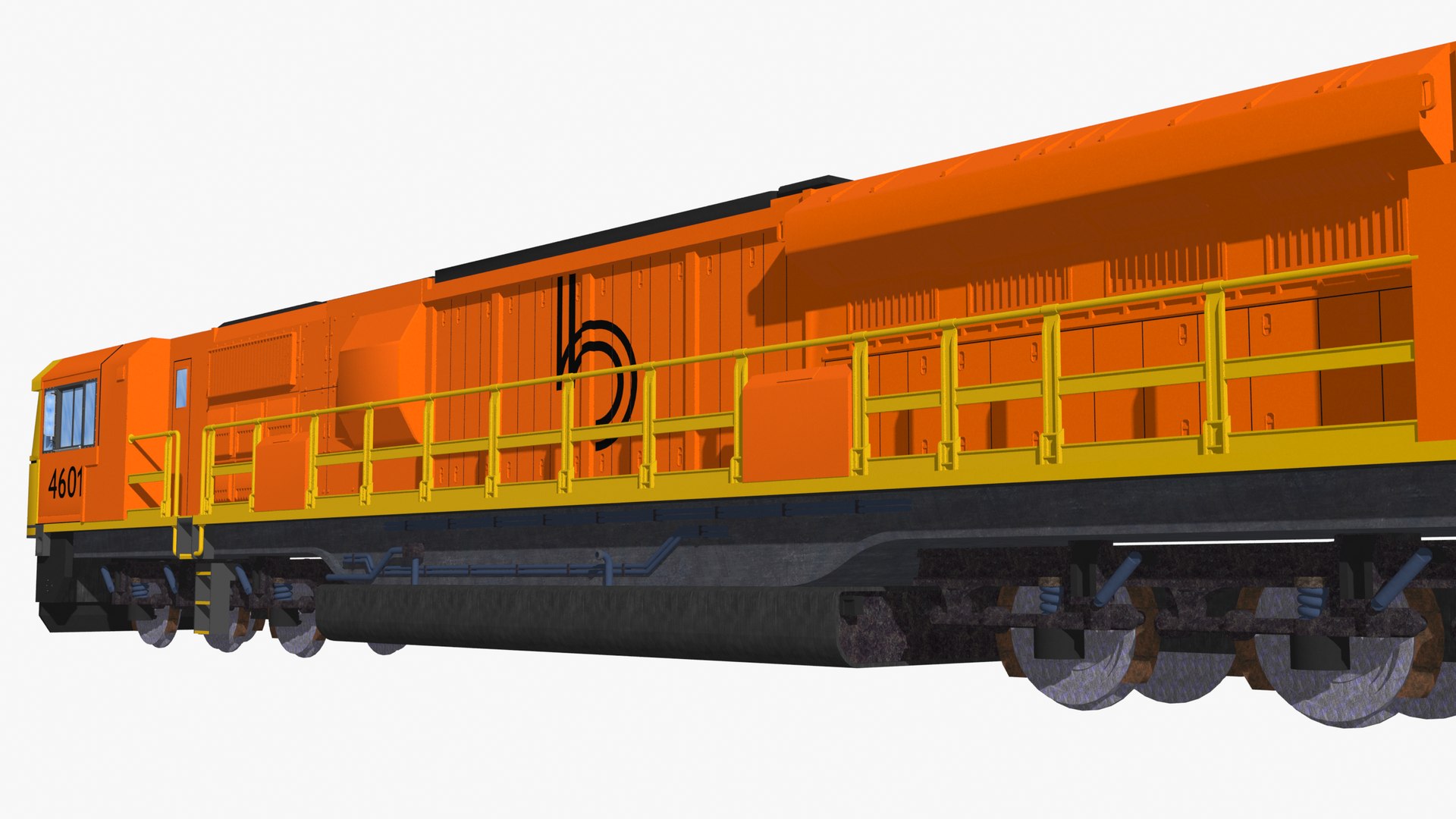 Bowen Rail Gt46cu-ace Gen 3 - Diesel Electric Locomotive 3D Model ...