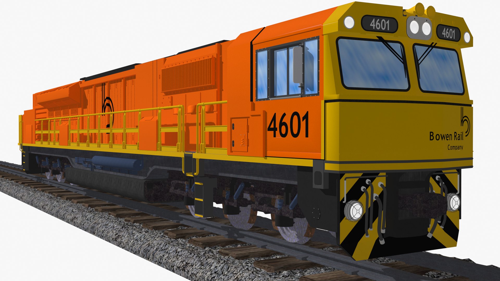 Bowen Rail Gt46cu-ace Gen 3 - Diesel Electric Locomotive 3D Model ...