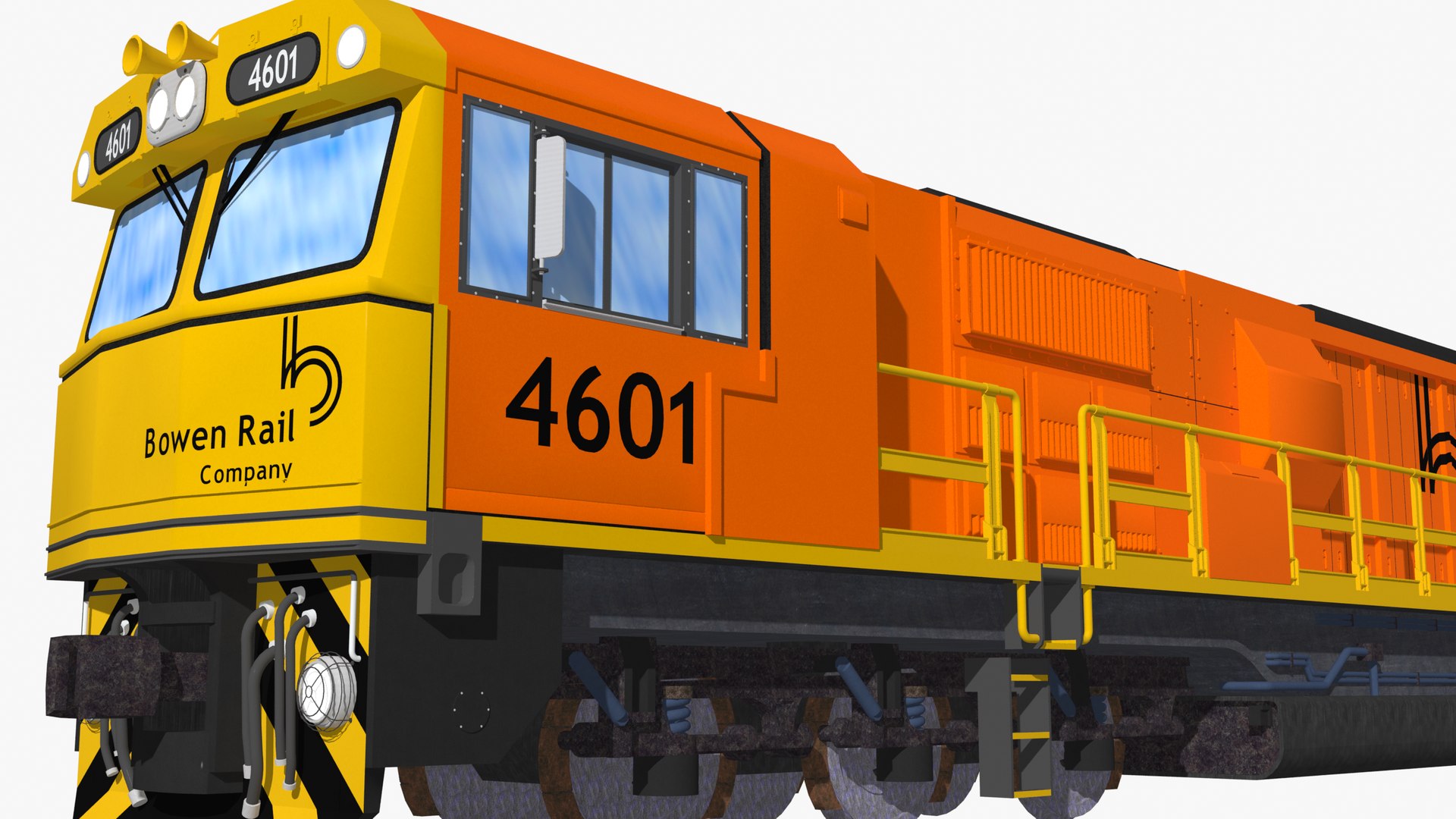 Bowen Rail Gt46cu-ace Gen 3 - Diesel Electric Locomotive 3D Model ...