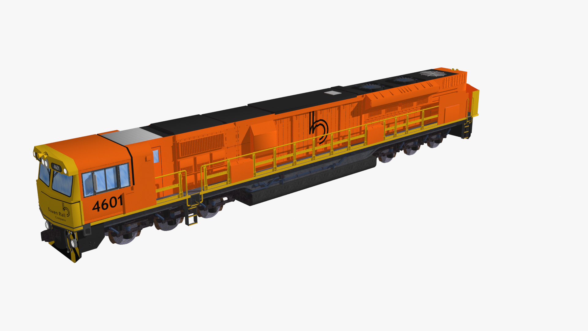 Bowen Rail Gt46cu-ace Gen 3 - Diesel Electric Locomotive 3D Model ...