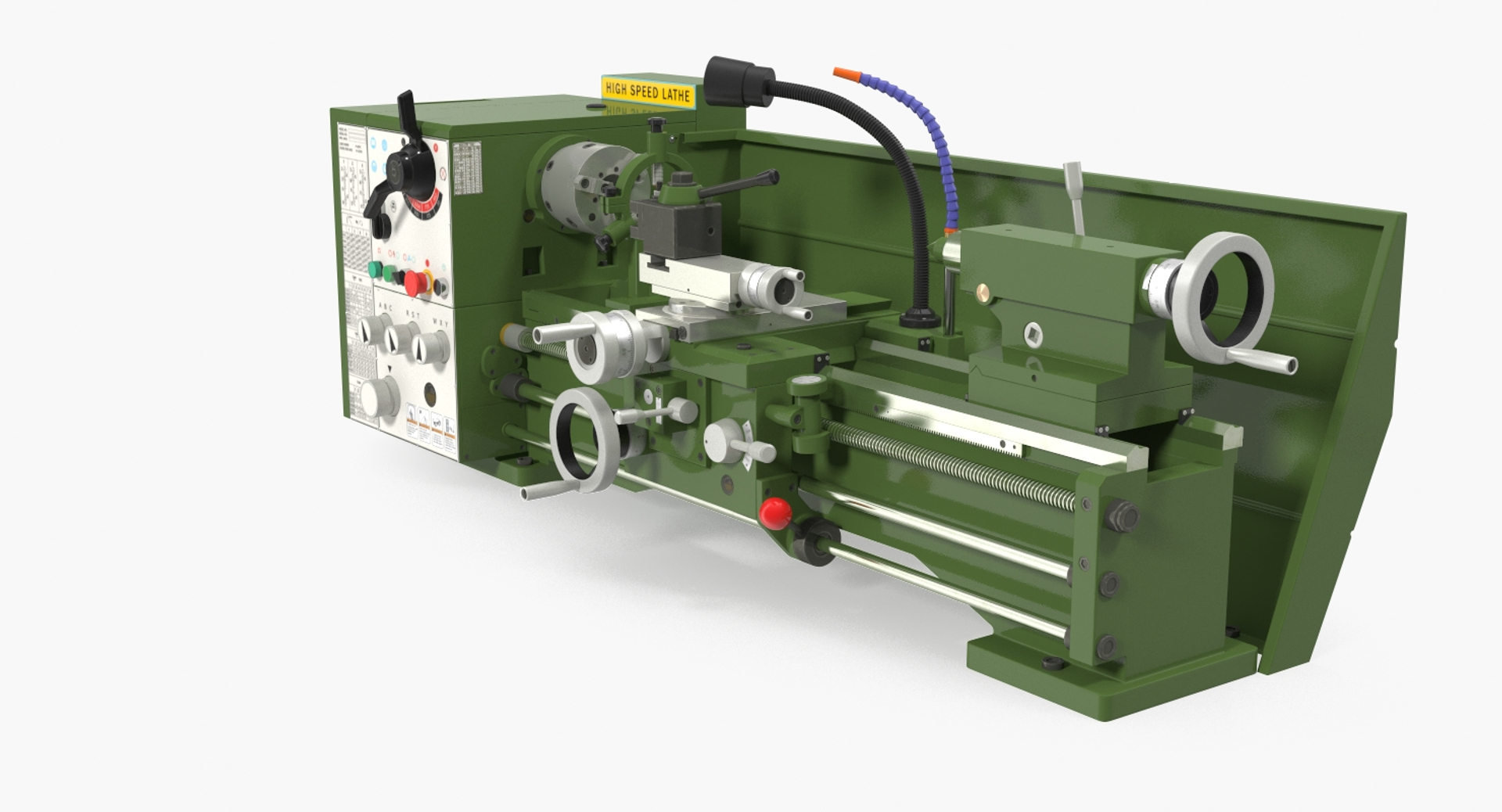 3D Metal Lathe Machine Generic Model - TurboSquid 1335472