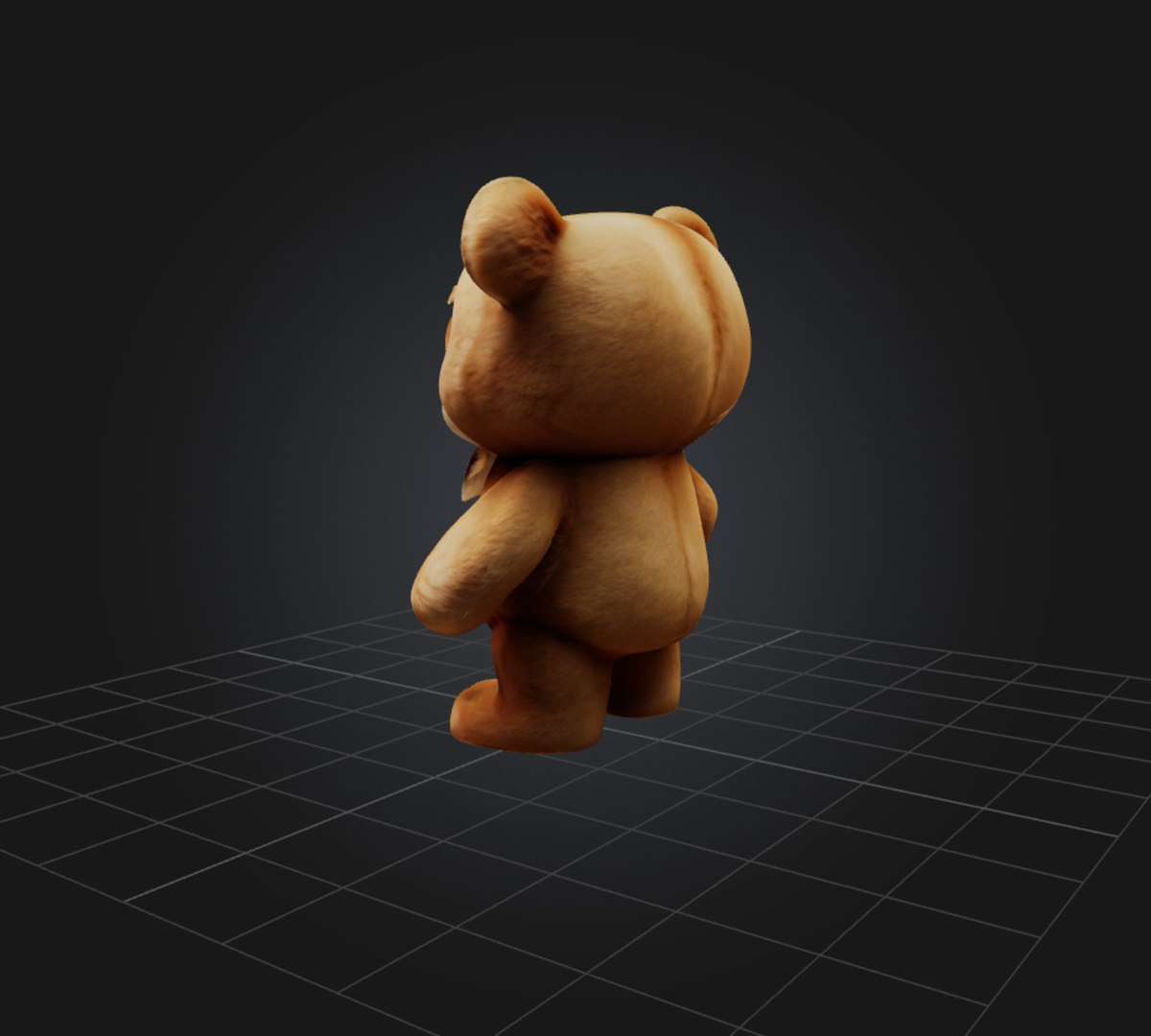 3D Model Cute Toy Bear - TurboSquid 2284970