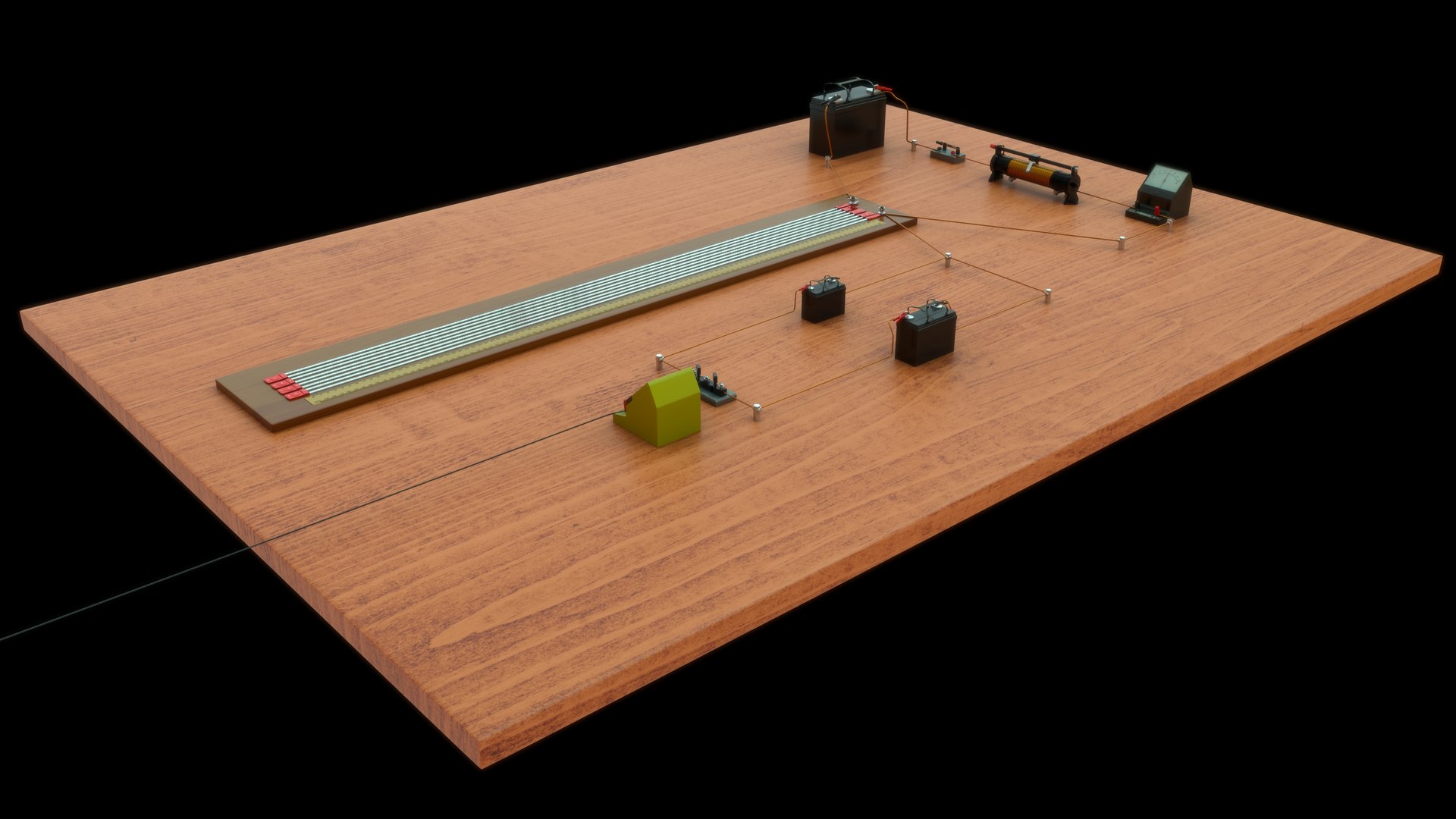 3D Finding EMF Of A Battery Using Potentiometer Model - TurboSquid 2185630