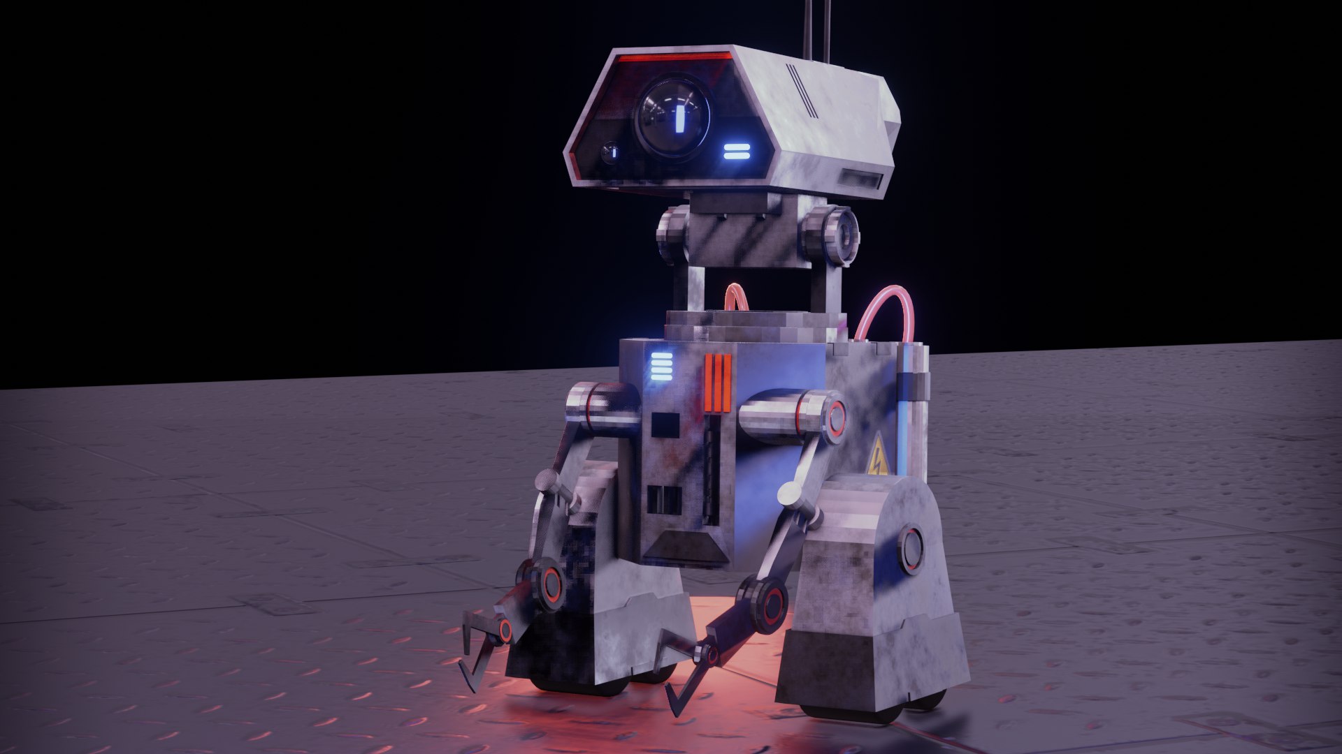 3D Model Sci-Fi Robot Rigged Animated - TurboSquid 2170434
