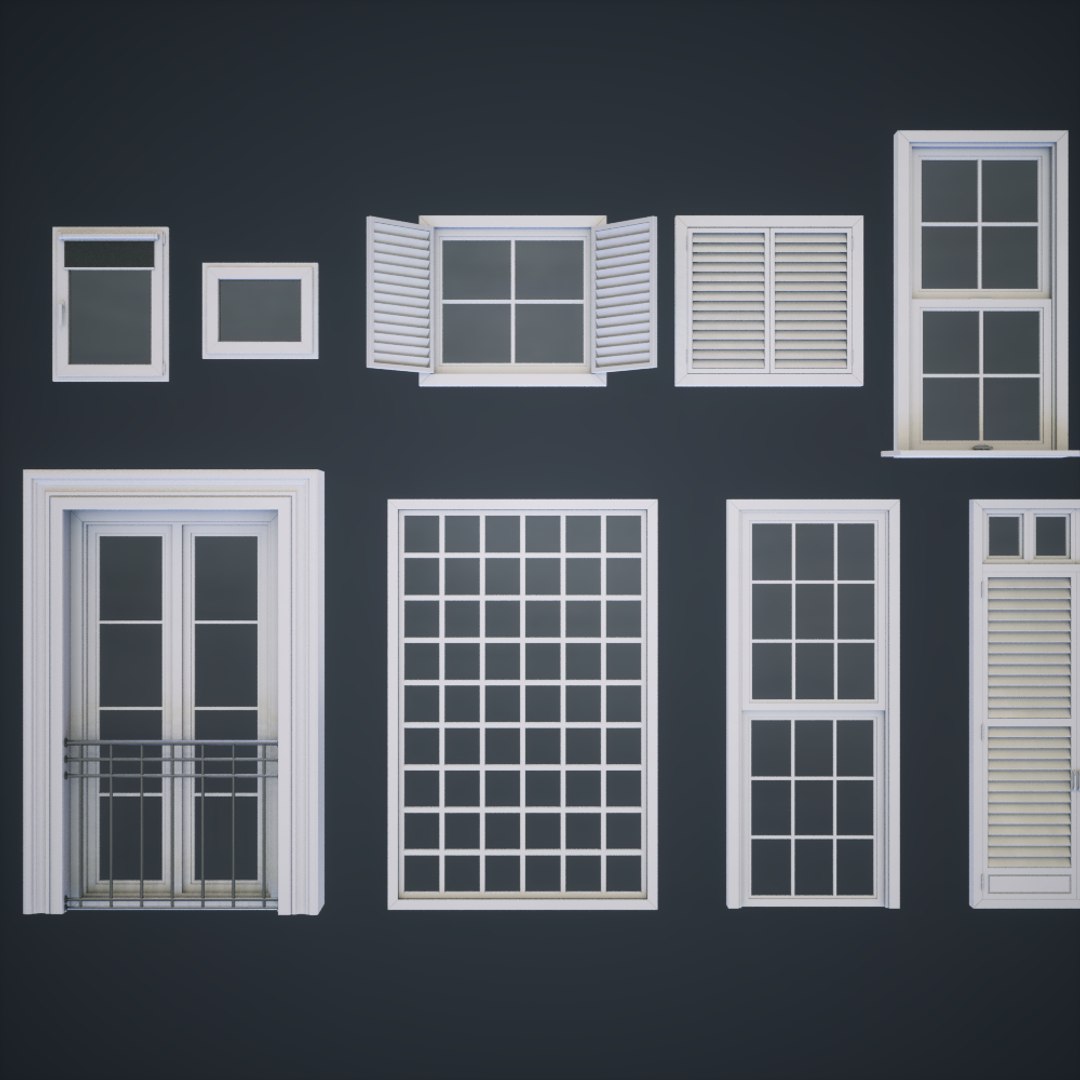 Modular Windows 3D Model - TurboSquid 1431691