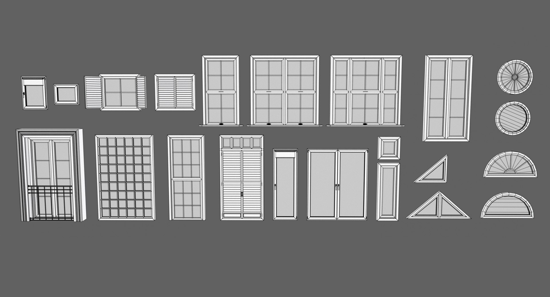 Modular Windows 3D Model - TurboSquid 1431691
