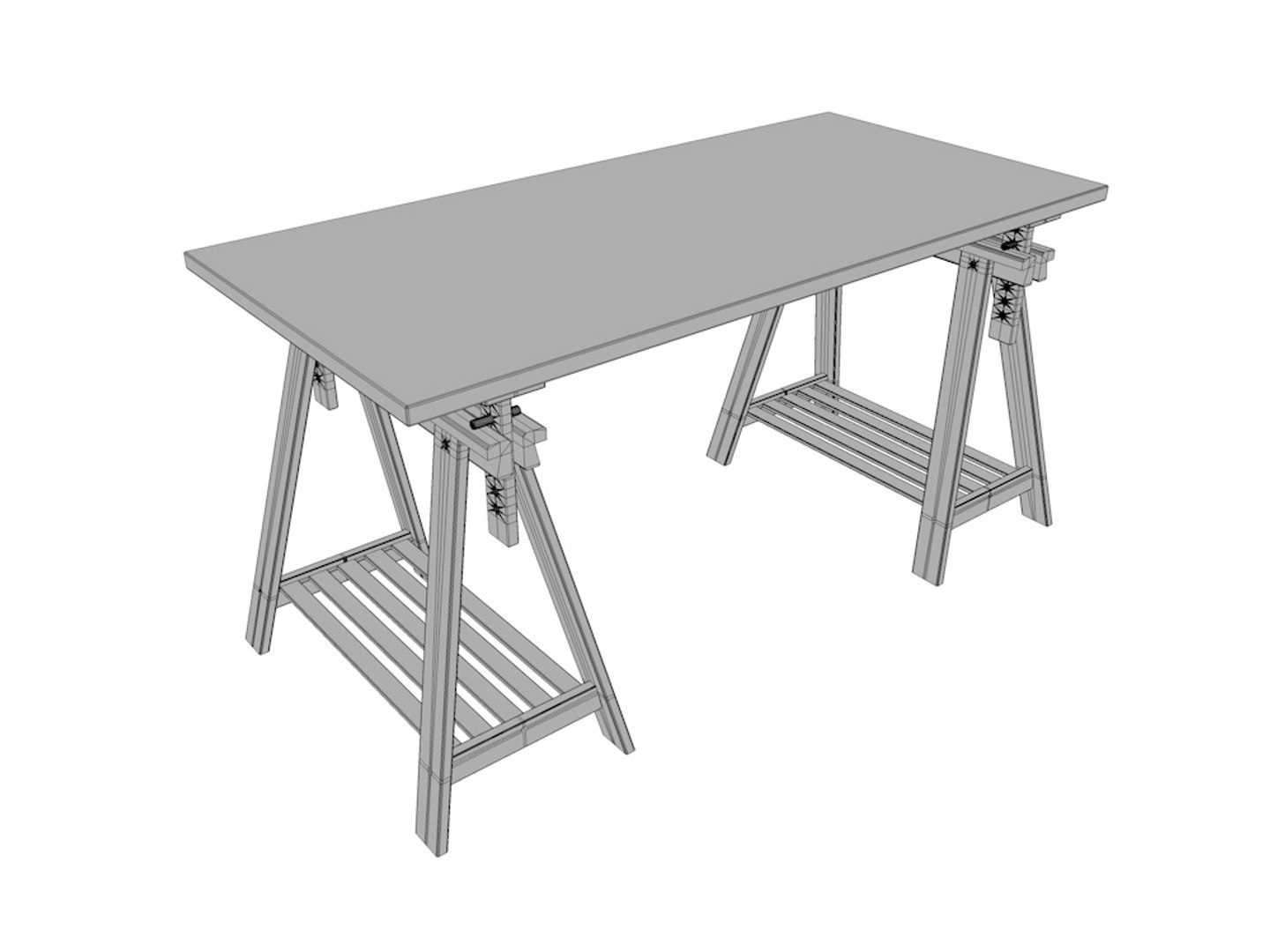 Ikea Table Finnvard Gerton 3d 3ds