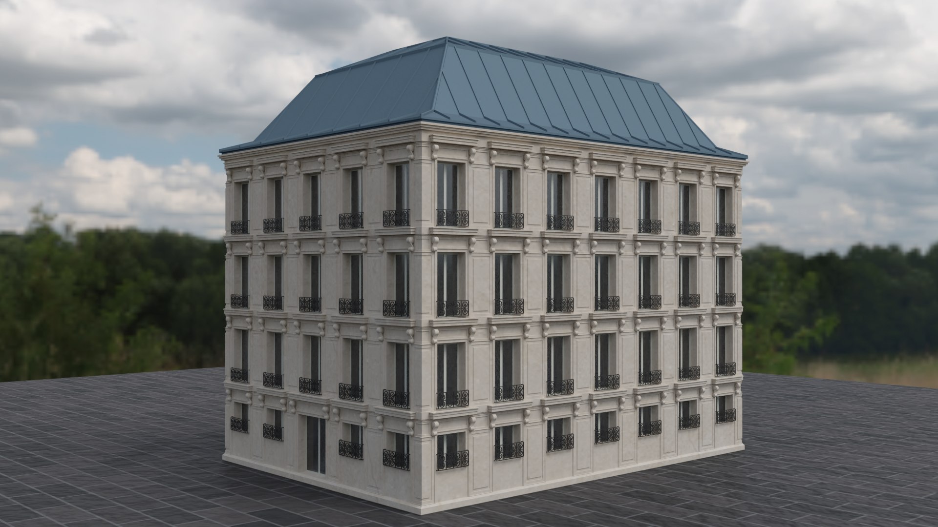 Building French 3D - TurboSquid 1573304
