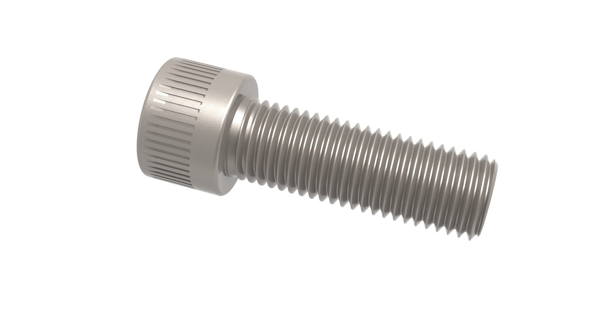 3D Socket Head Bolt 1 BSW Tread - TurboSquid 2225289