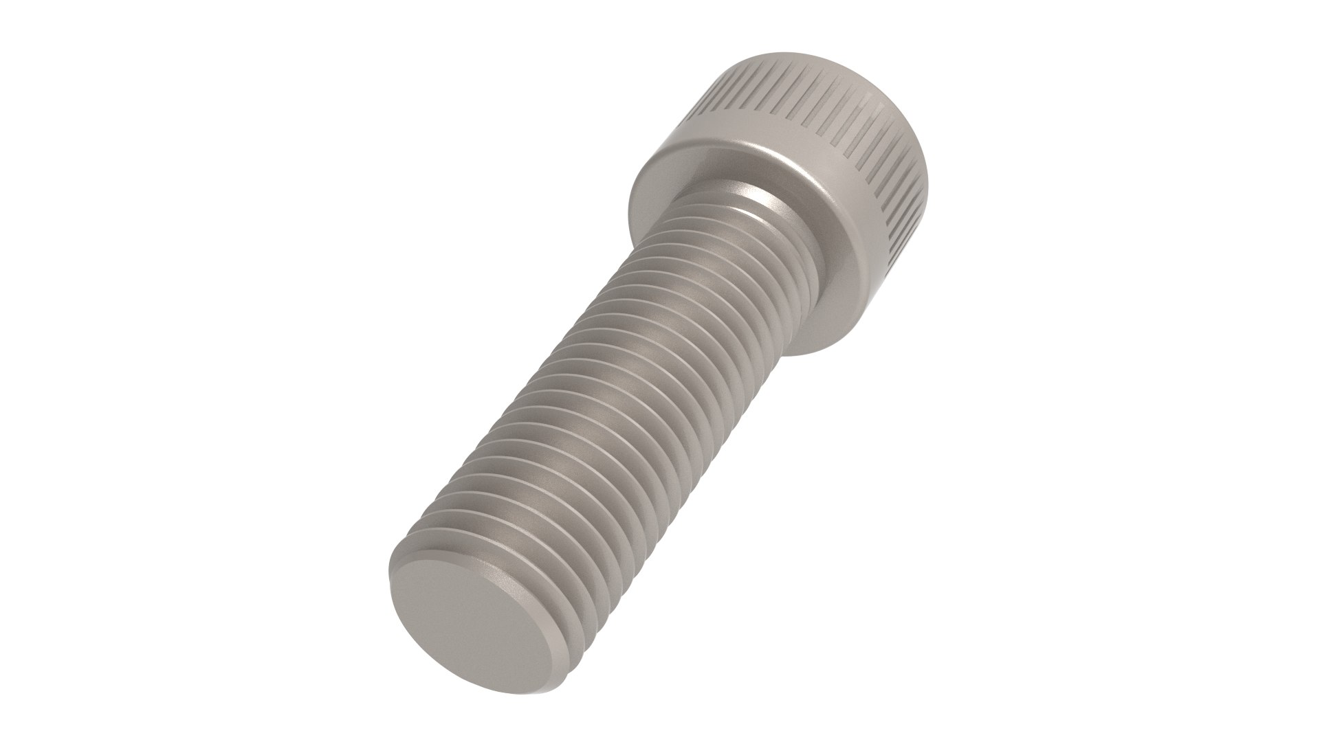 3D Socket Head Bolt 1 BSW Tread - TurboSquid 2225289