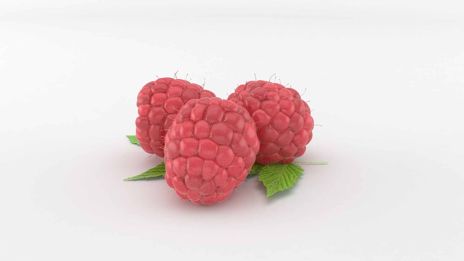 Realistic Raspberry Fruit 3D Model - TurboSquid 1489485