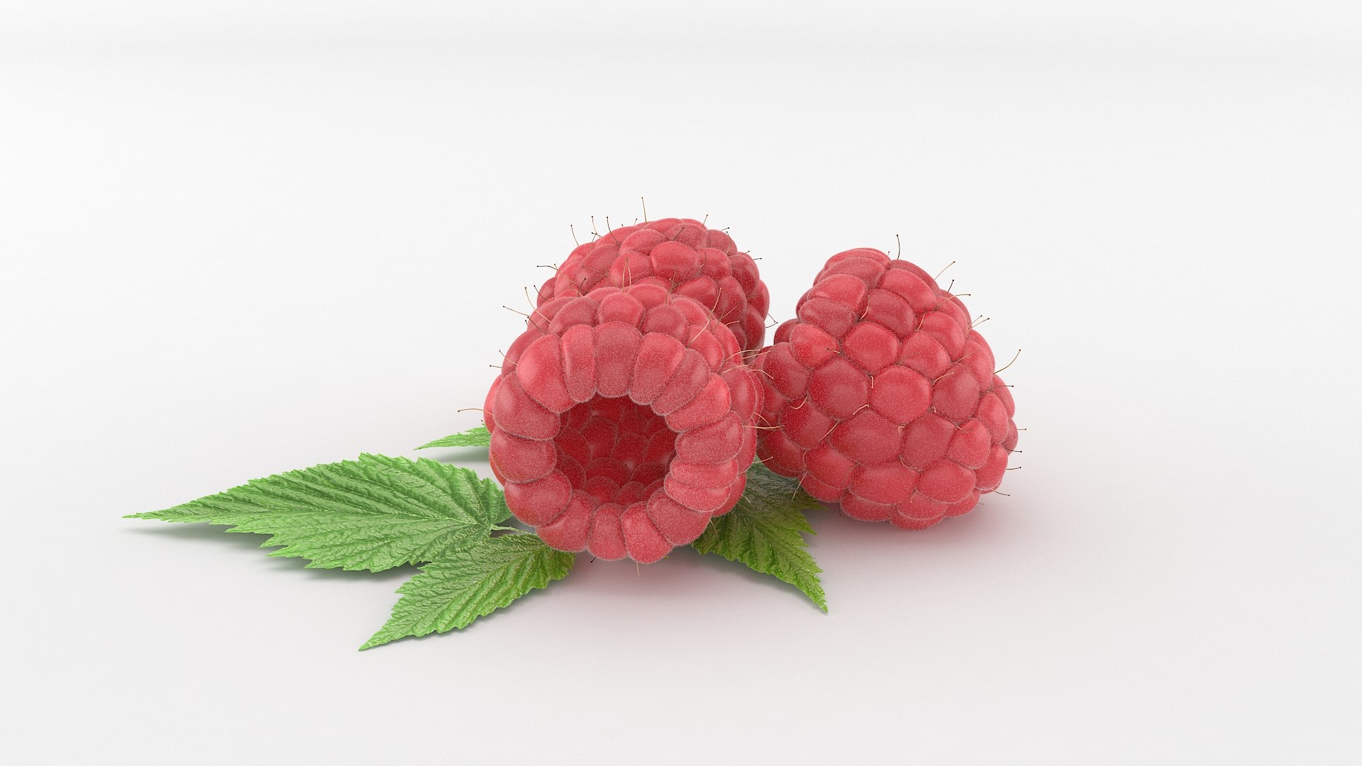 Realistic Raspberry Fruit 3D Model - TurboSquid 1489485