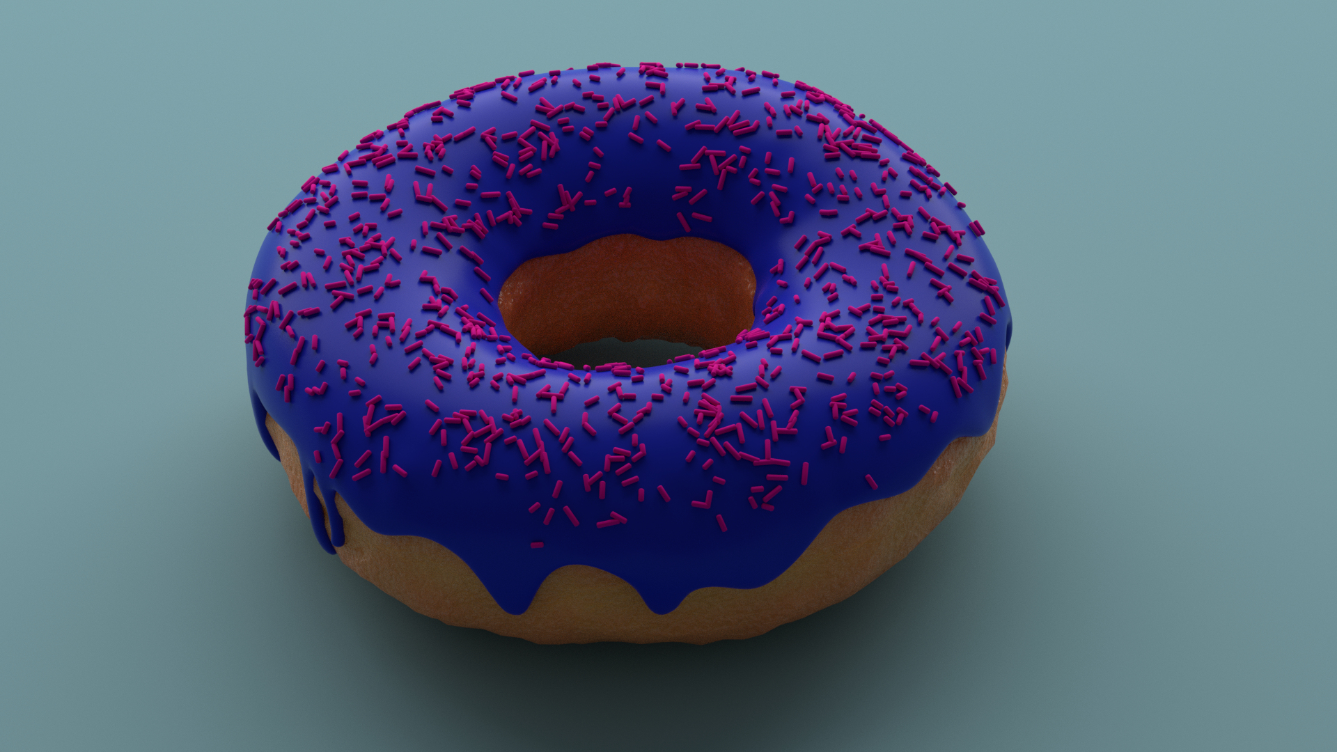 Free donut baked icing 3D - TurboSquid 1660724