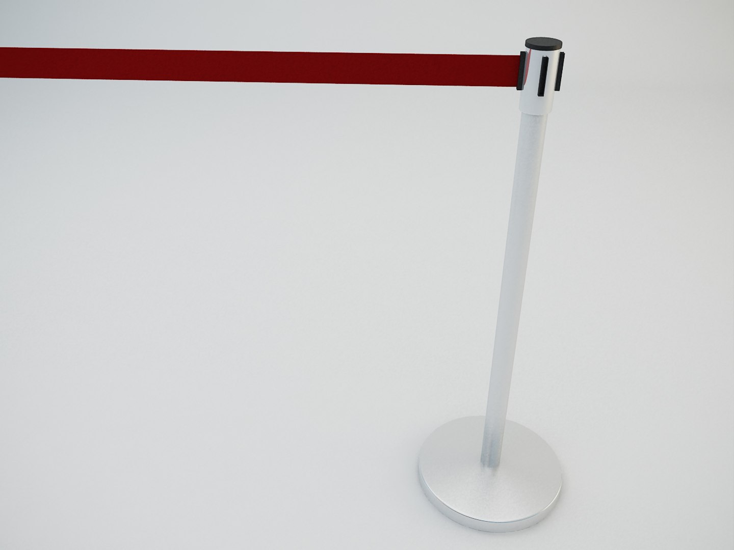 3d Model Stanchion Post Retractable Belt