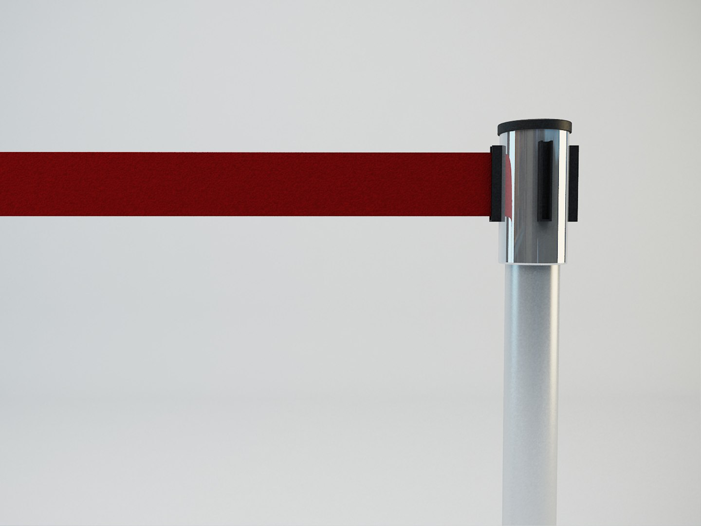 3d Model Stanchion Post Retractable Belt