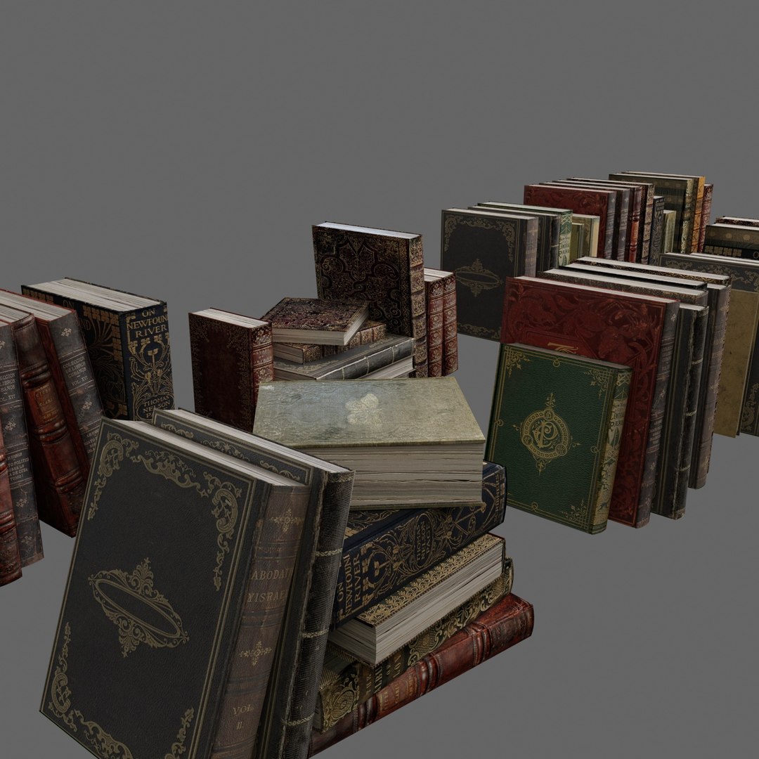 3D old books pack 001 - TurboSquid 1208292
