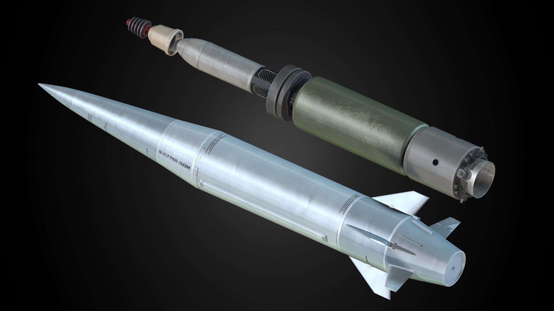 3D Kh-47M2 Kinzhal Missile - TurboSquid 2306155