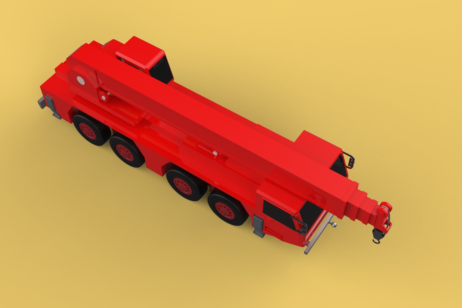 ALL-TERRAIN TELESCOPIC MOBILE CRANE CRAWLER LIFTING JIB TRUCK 3D Model ...