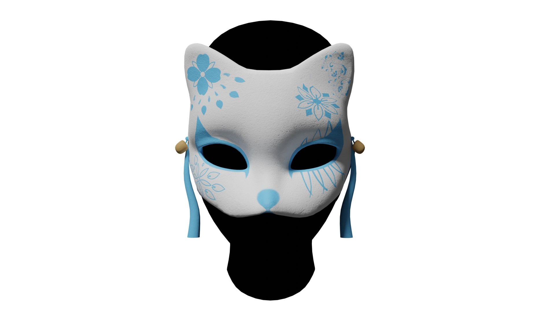 3D Japanese Fox Mask 02 Model - TurboSquid 2156954