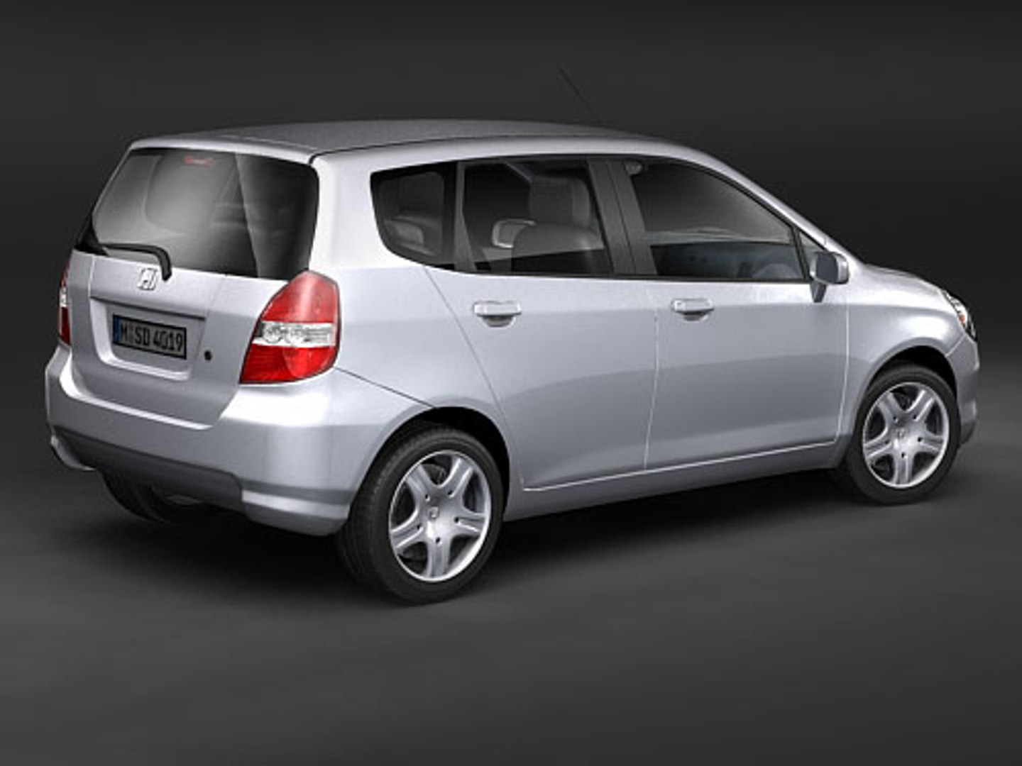 Honda Fit Jazz 2007 3d Max