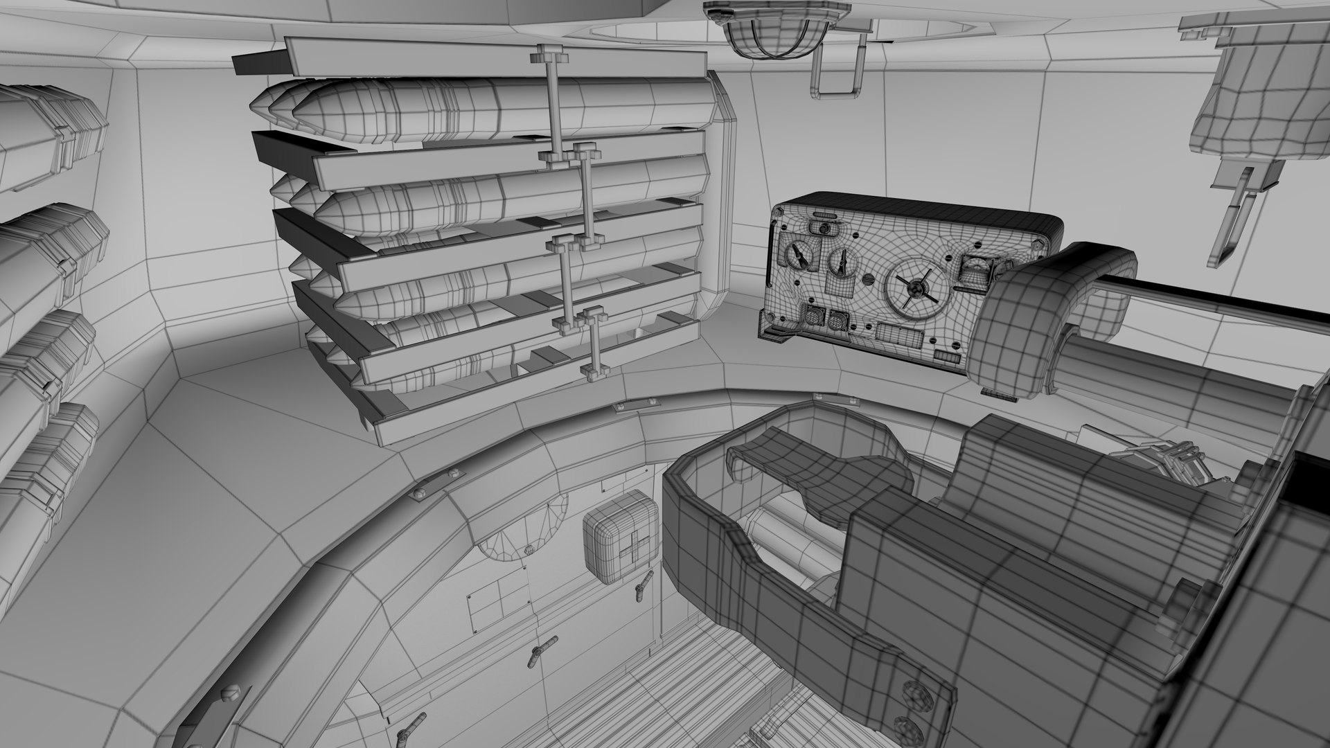 3d model soviet tank interior hdri