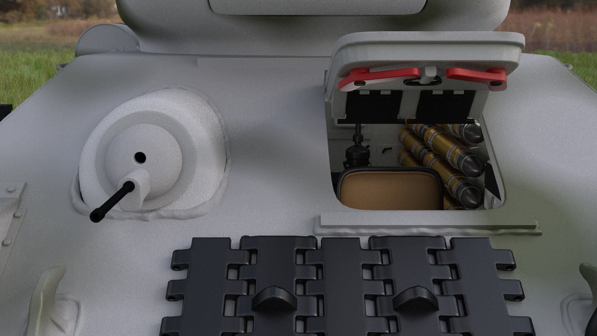 3d model soviet tank interior hdri
