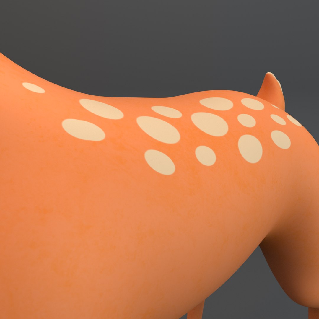 Deer Cartoon 3D Model - TurboSquid 1586766