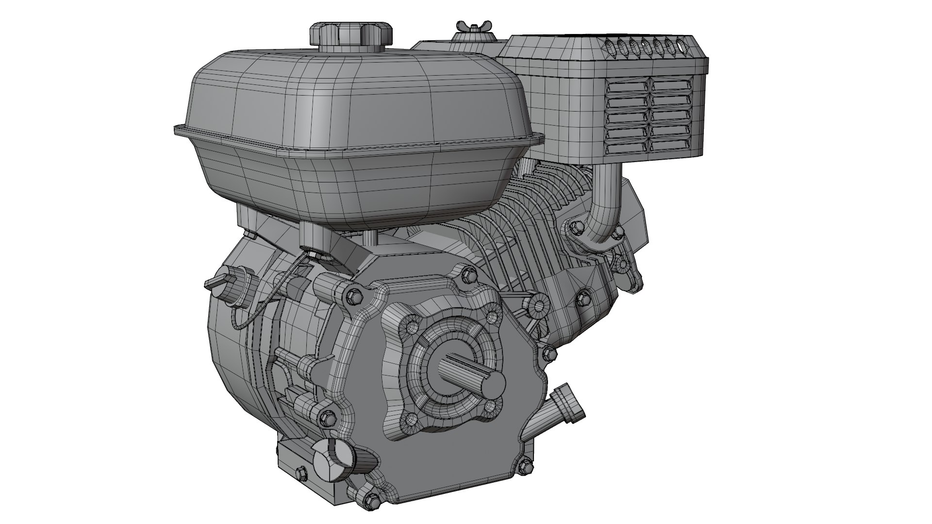 Gasoline Engine Model - TurboSquid 1956477
