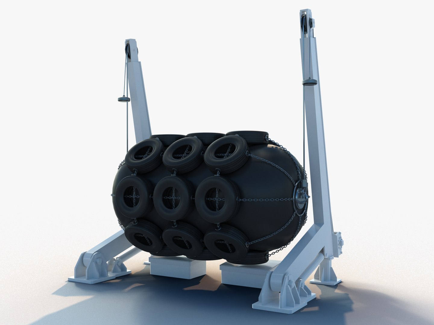 3D Floating Pneumatic Fender Davit - TurboSquid 1589939