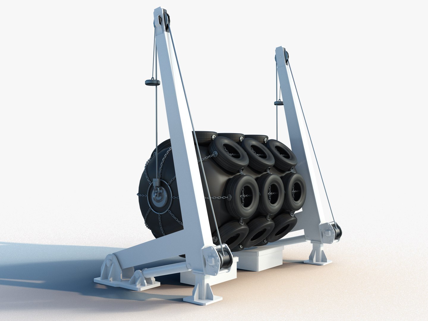 3D Floating Pneumatic Fender Davit - TurboSquid 1589939