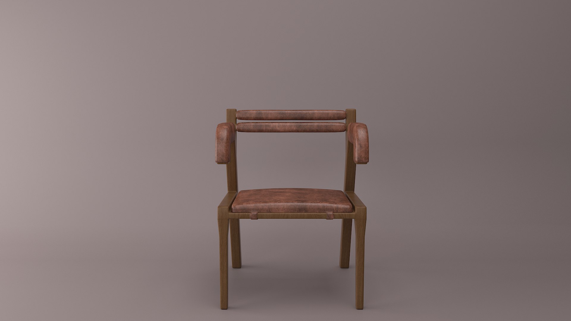 3D Custom Design Leather Chair Model - TurboSquid 1951238