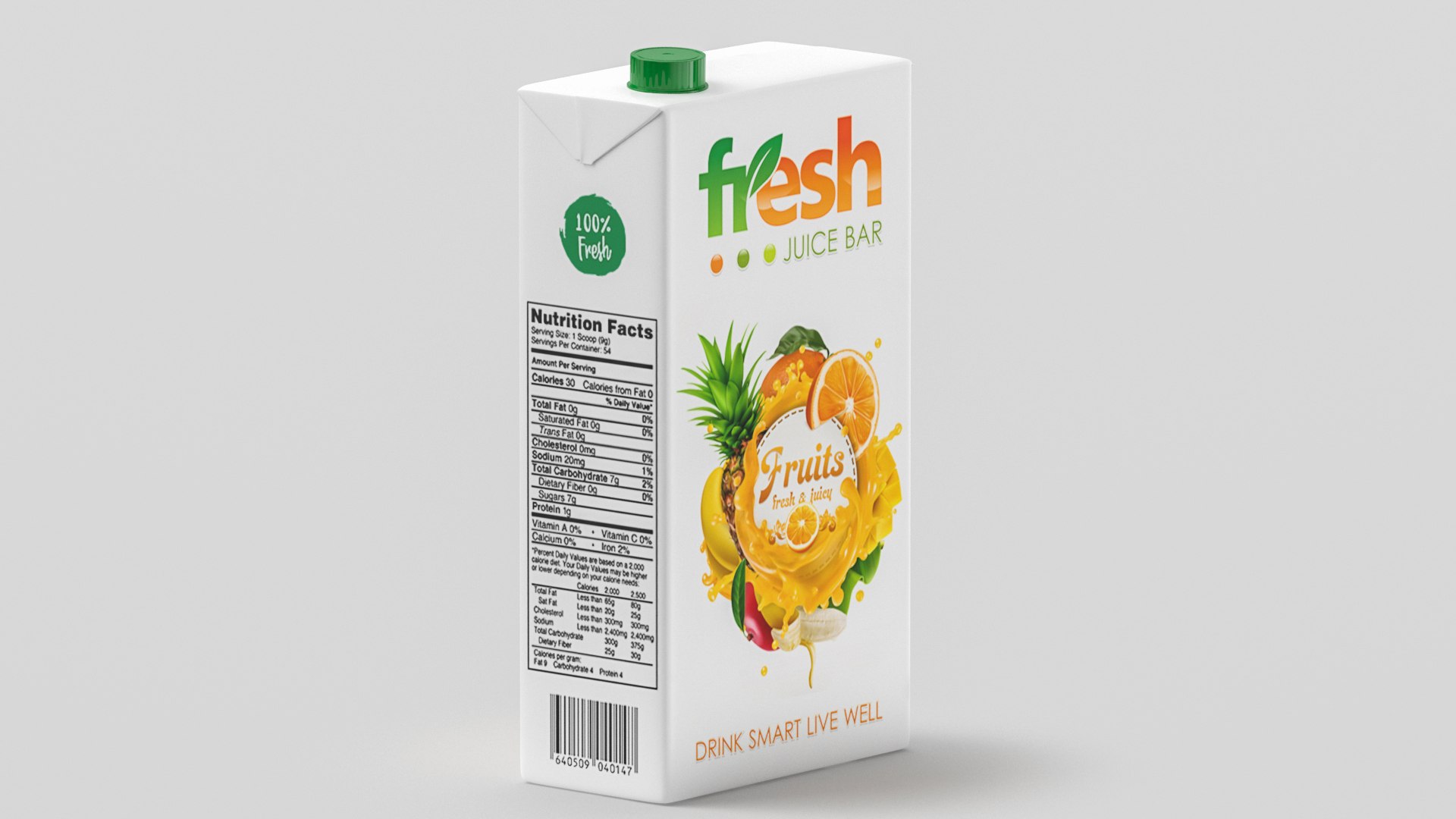 Juice Box 3D Model - TurboSquid 1591799