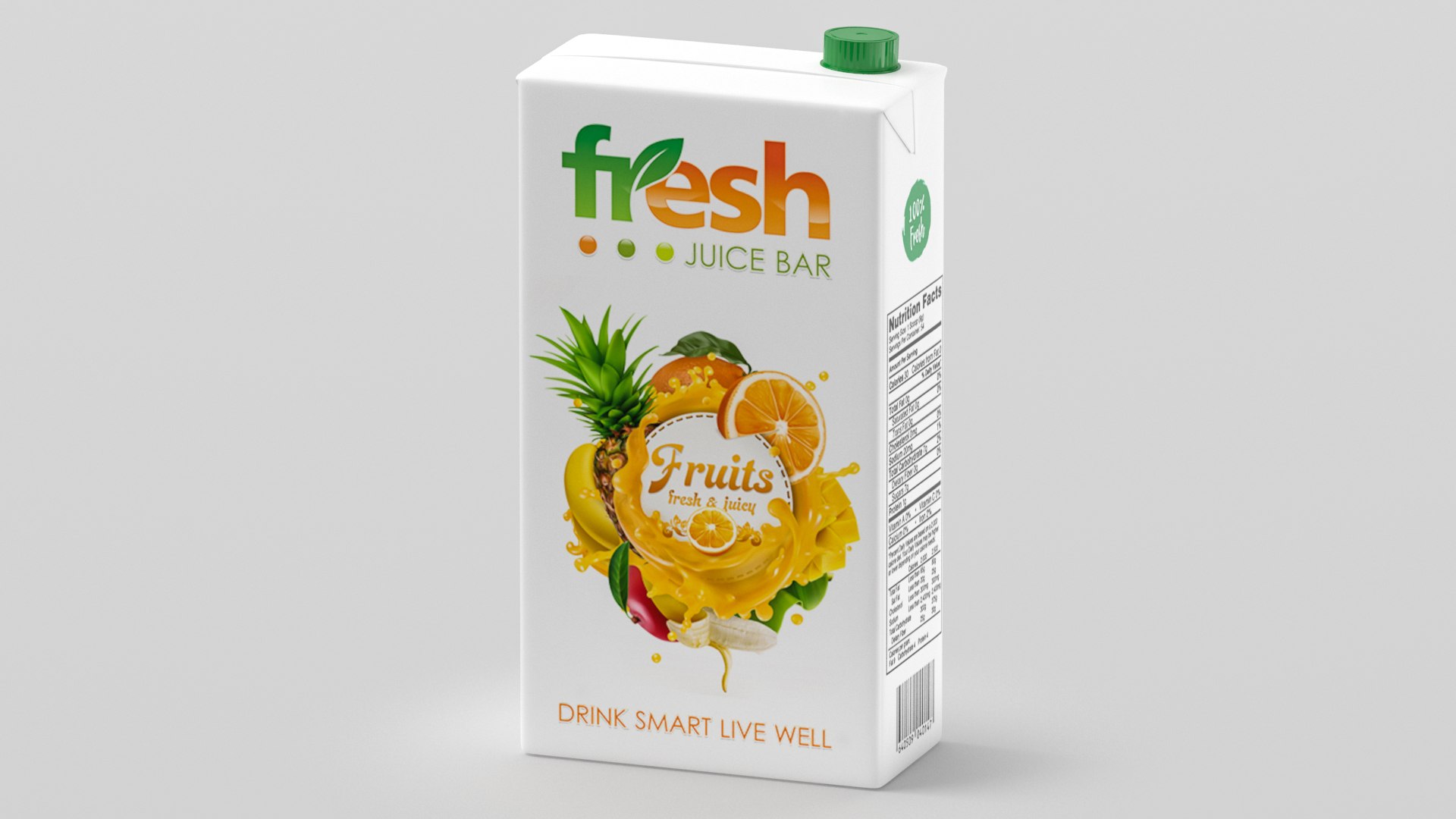 Juice box 3D model - TurboSquid 1591799